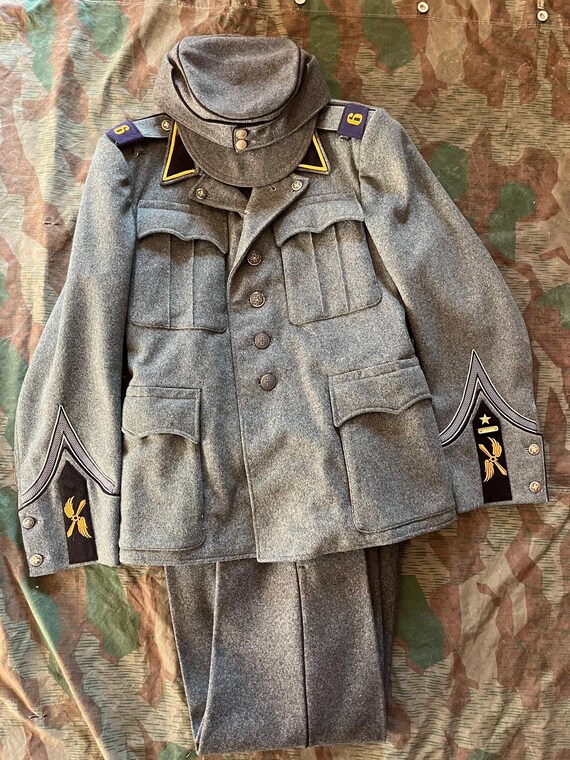 Very rare WW2 Swiss army pilot Air Force uniform corp… - Gem