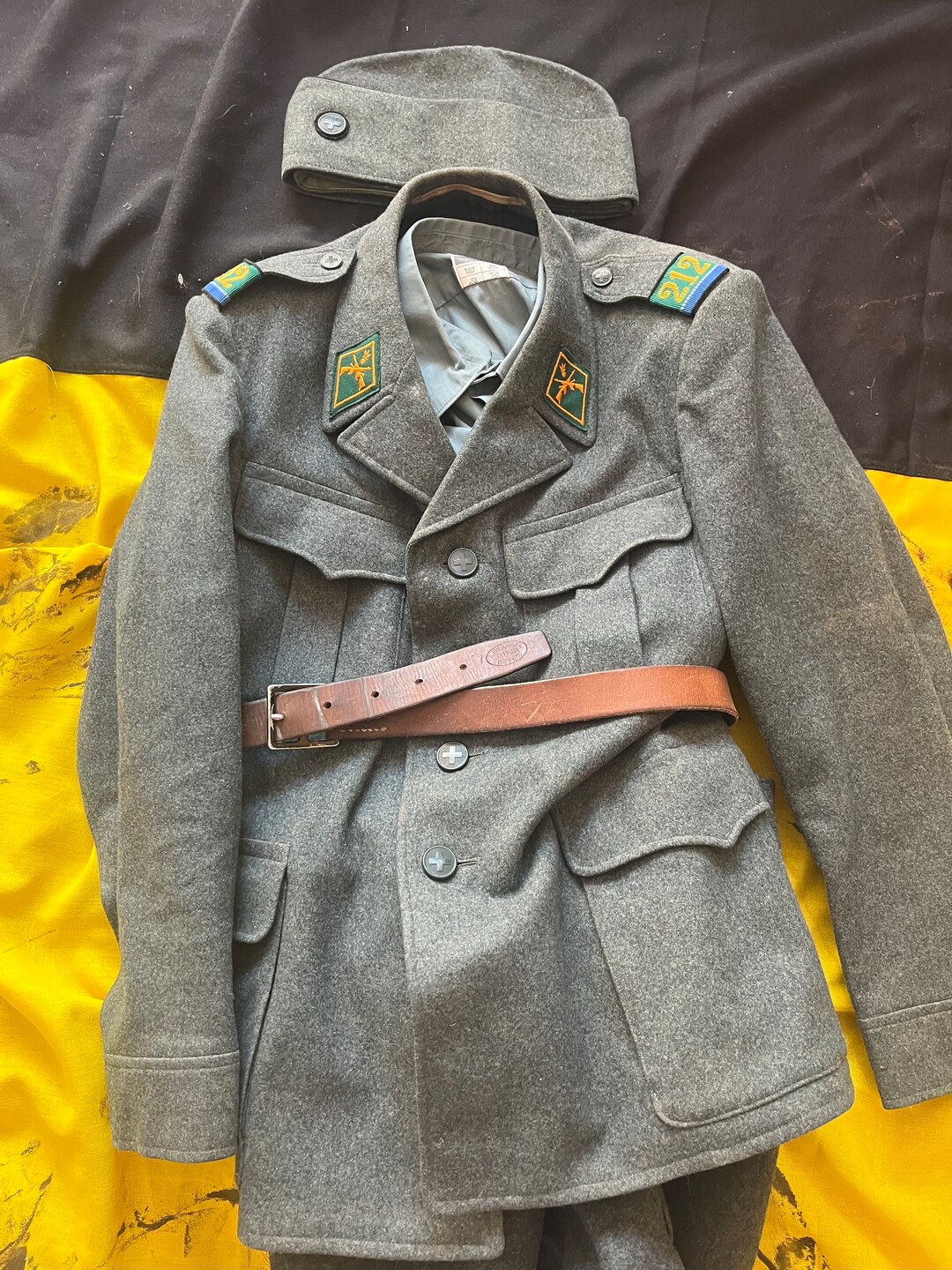 Cold War Swiss Army Uniform Machine Gun Soldier Complete Machine Gunner ...