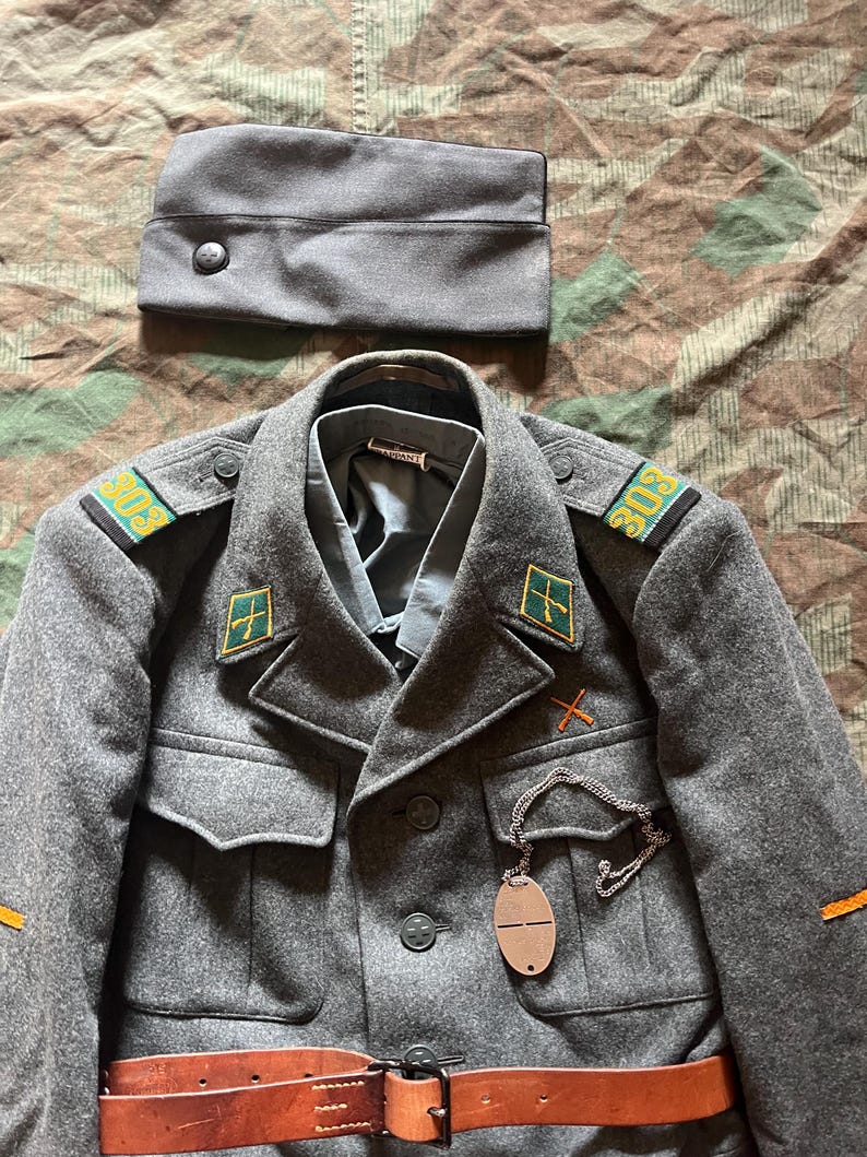 Cold War Swiss Army Uniform Infantry Soldier Complete With Dog Tags ...