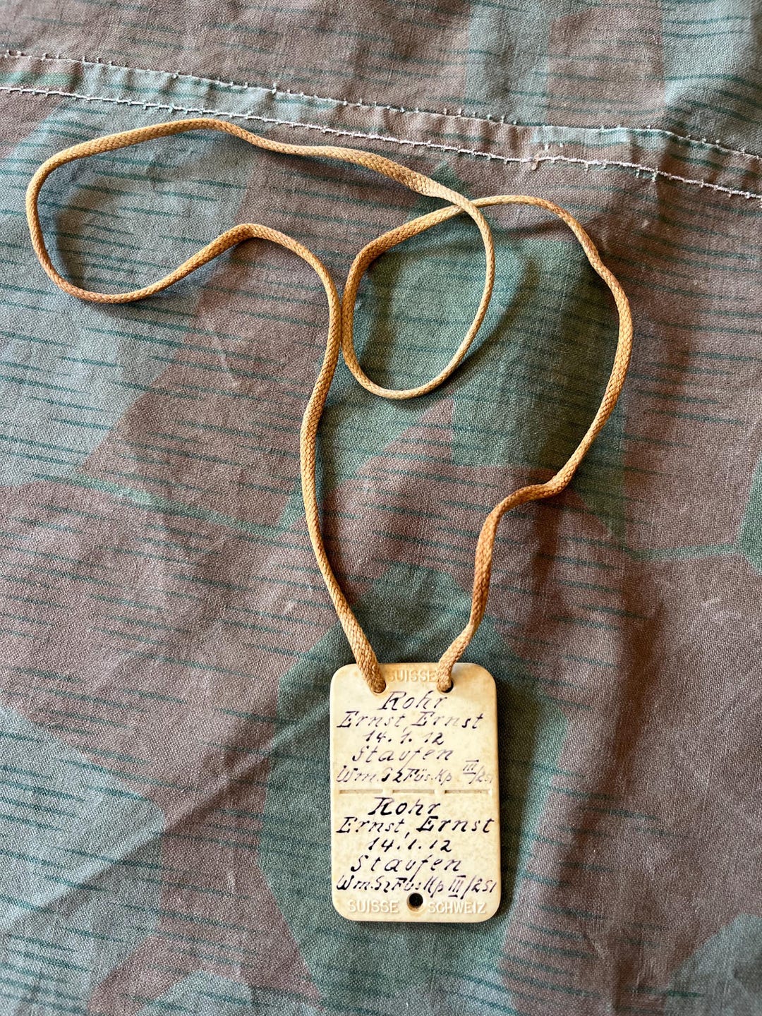 Rare Original WW2 Swiss Army Soldier Dog Tags Genuine - Etsy