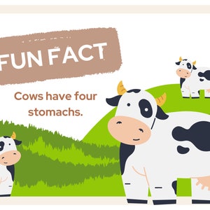 50 Animal Fact Poster, for Children Classroom Wall Decor Digital ...