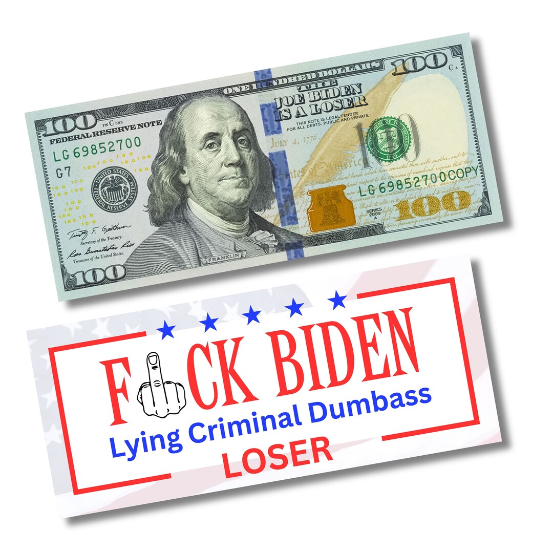 FCK Joe Biden Prank Hundred Dollar Bill - Etsy