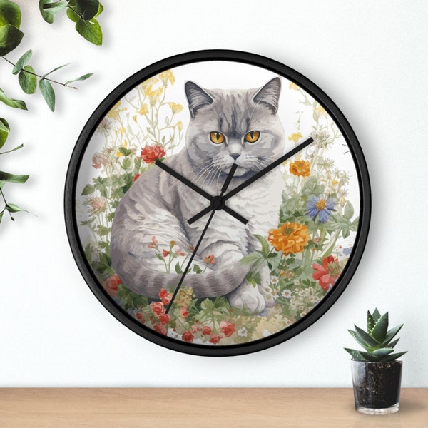 Cat Wall Clock - Etsy