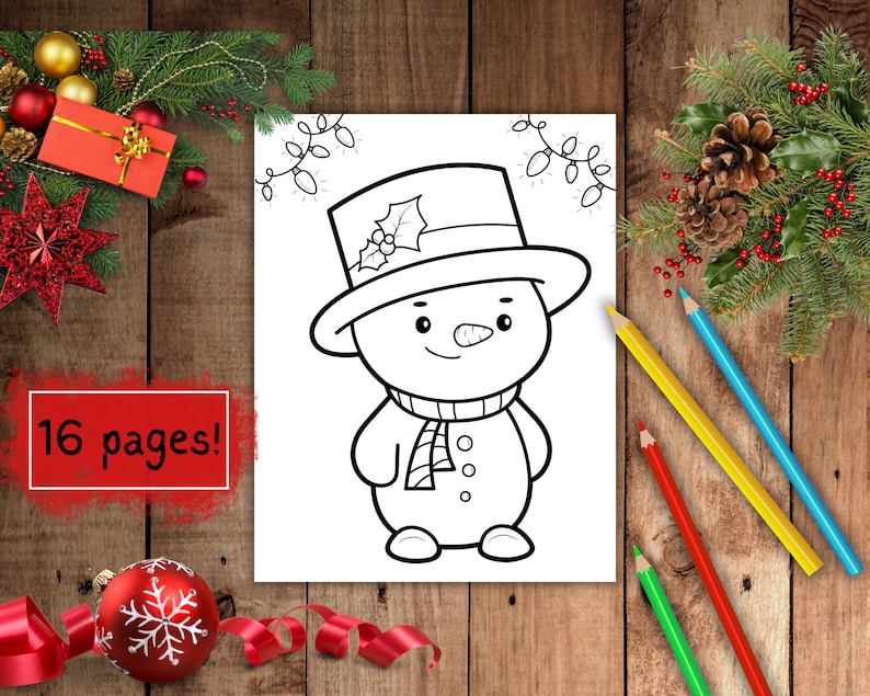 Christmas Coloring Page, Christmas Color, Christmas Activities ...