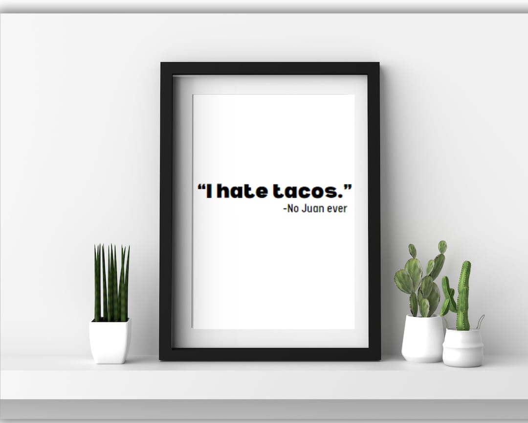 Unique Taco Gift, Funny Taco Sign, Taco Love, Kitchen Decor, Taco ...