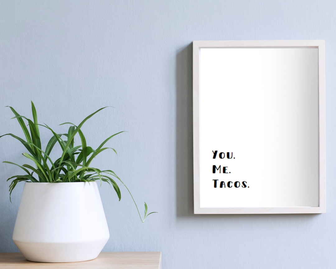 Unique Taco Gift, Funny Taco Sign, Taco Love, Kitchen Decor, Taco ...