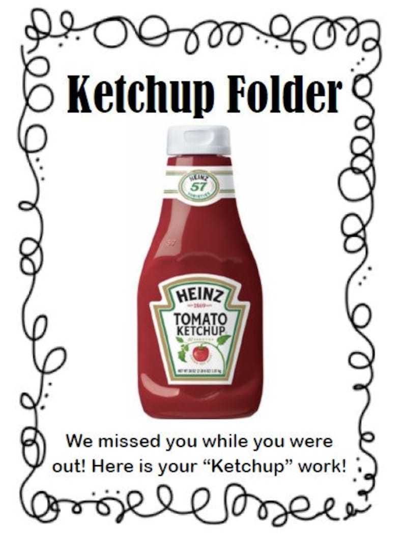 Teaching Catch up ketch Up Folder for Absent - Etsy