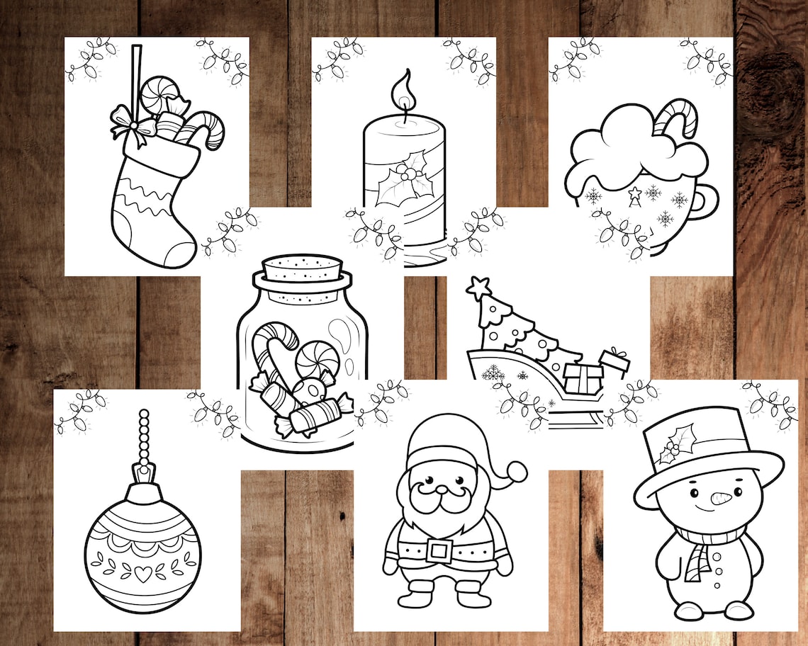 Christmas Coloring Page, Christmas Color, Christmas Activities ...