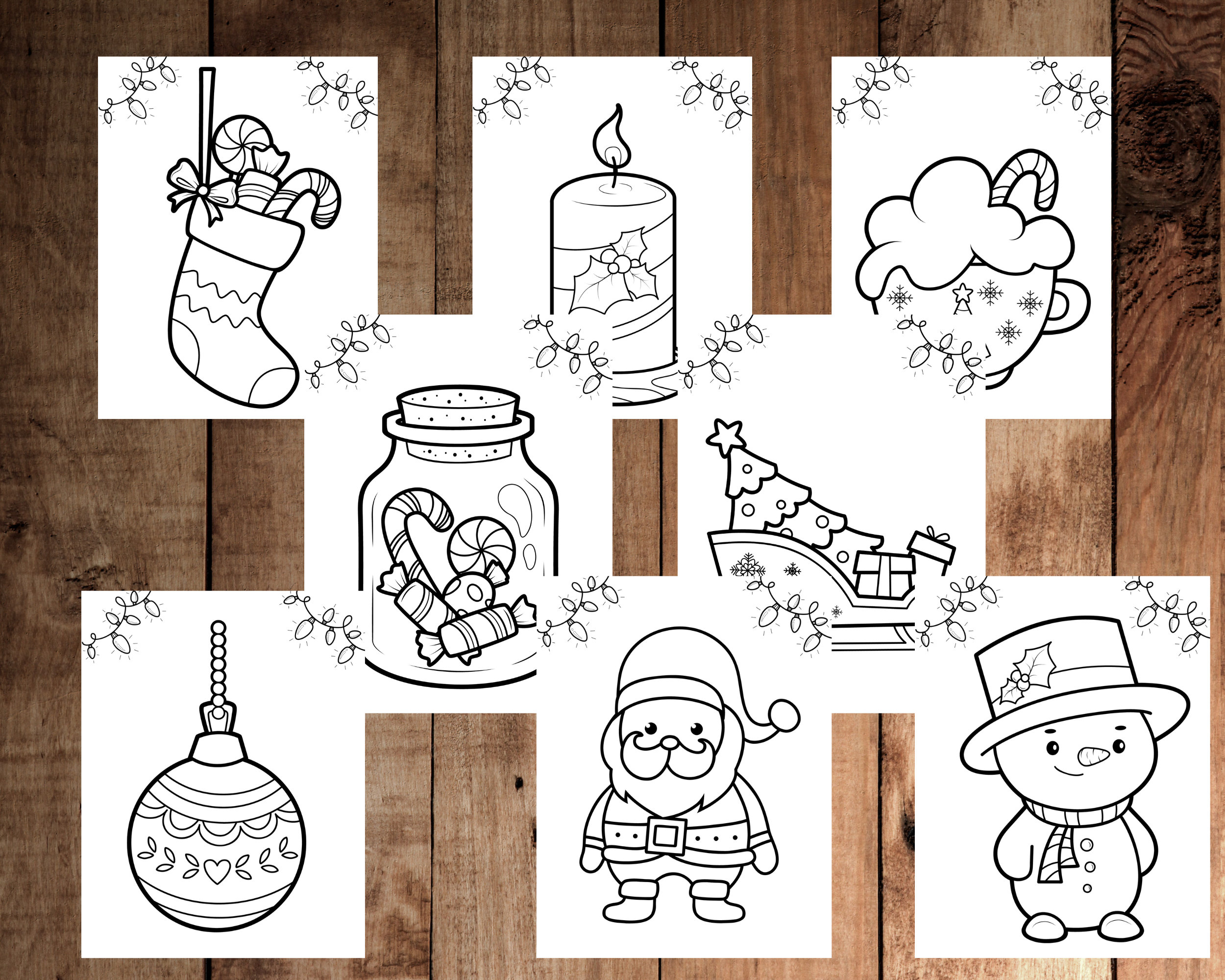 Christmas Coloring Page, Christmas Color, Christmas Activities ...