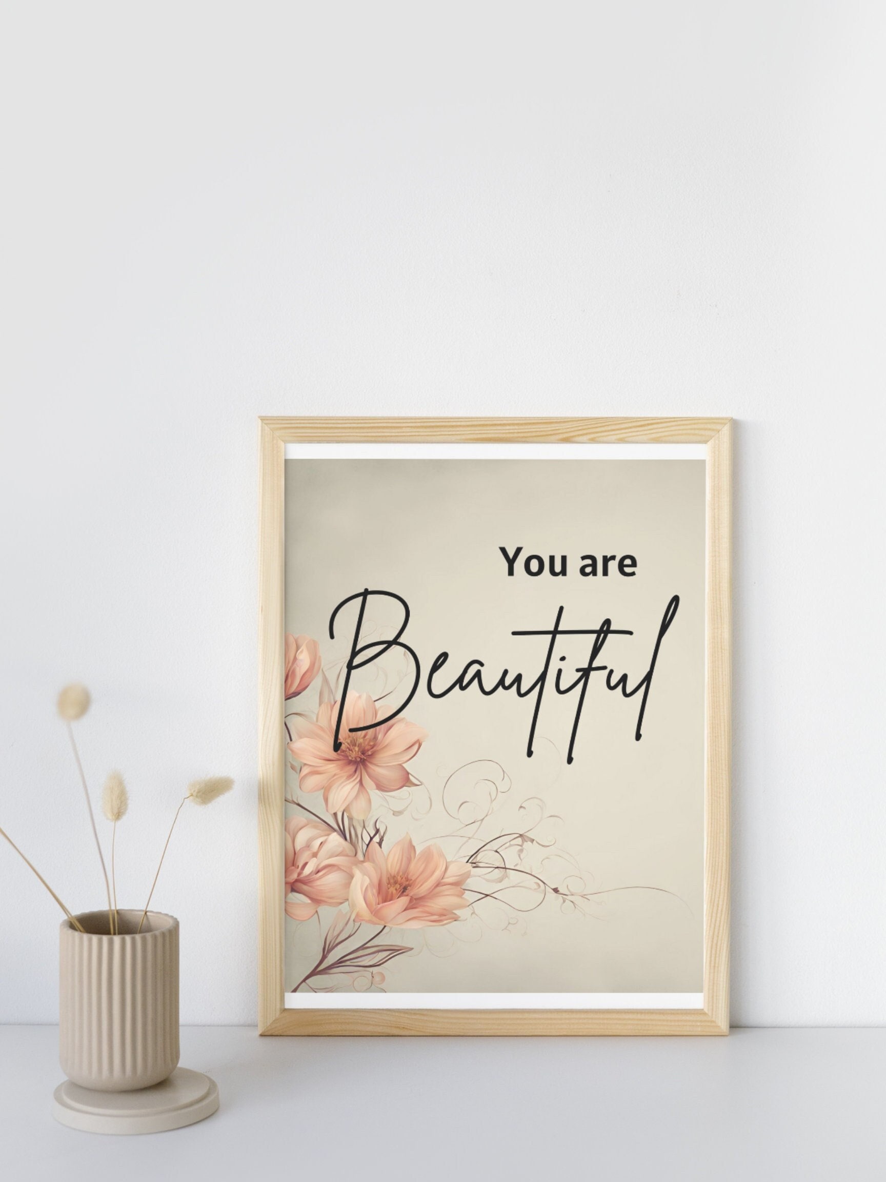 Self Affirmation Sign, Printable Positive Posters, Wall Art, Spa Décor ...
