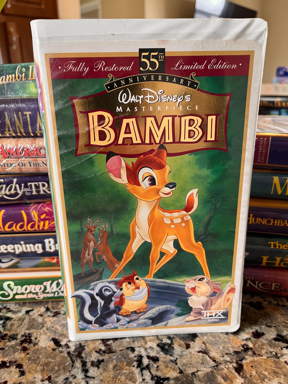 BAMBI VHS clamshell Case, 1942 With RARE 1997 Collectors Stamp and ...