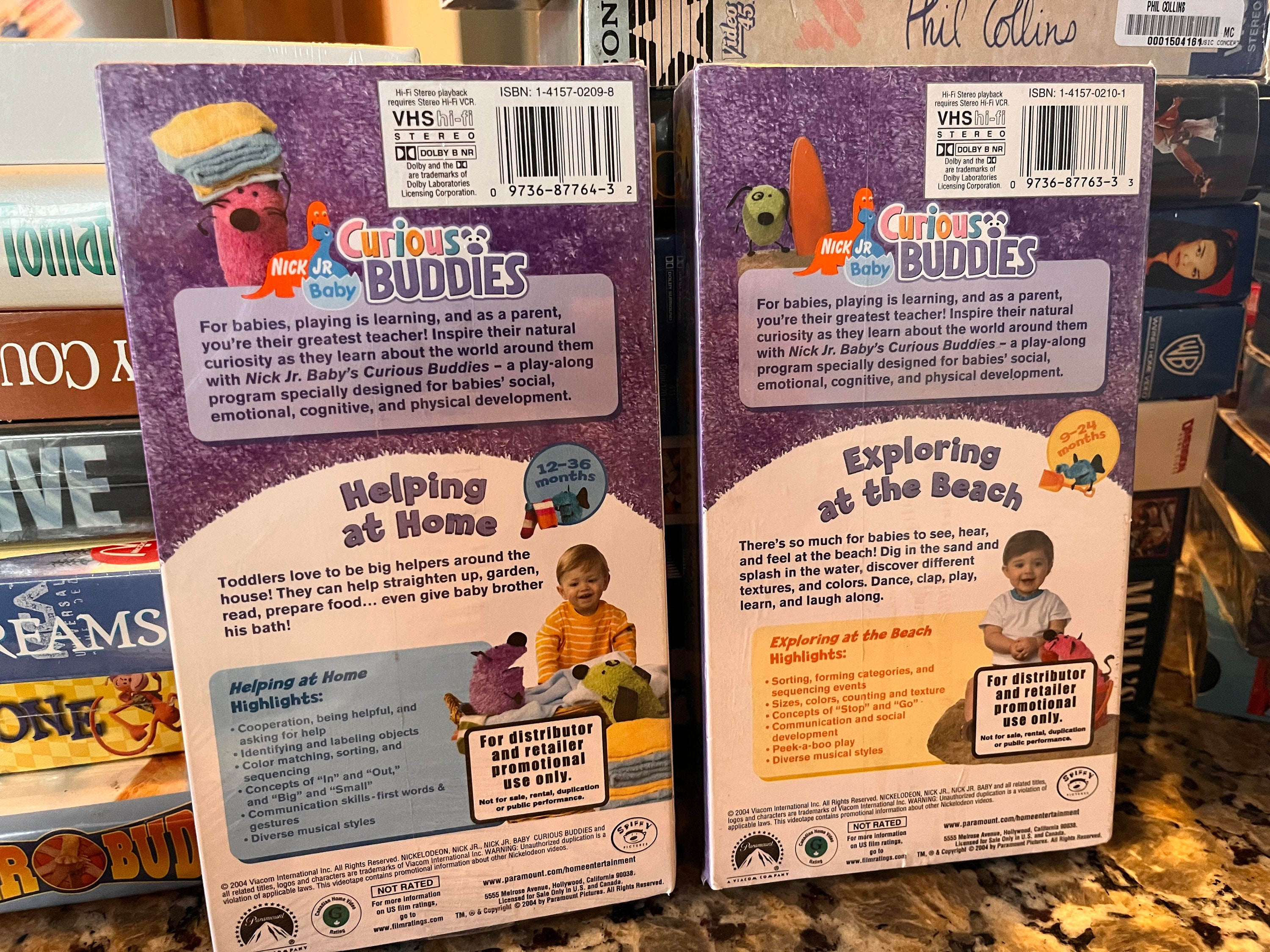 Curious Buddies Nick Jr Baby VHS 2004 FACTORY SEALED Rare Promo Copy - Etsy
