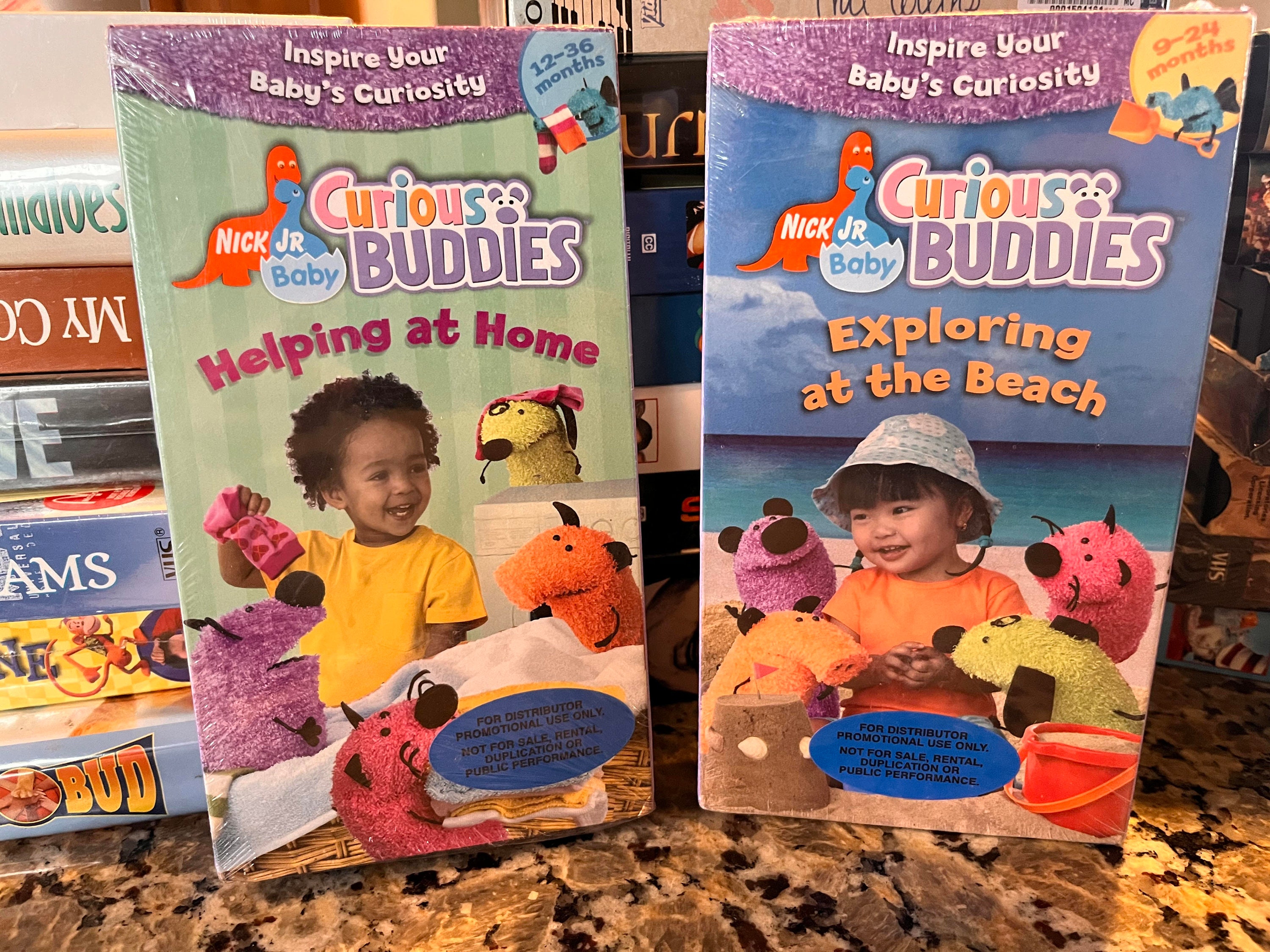 Curious Buddies Nick Jr Baby VHS 2004 FACTORY SEALED Rare Promo Copy - Etsy