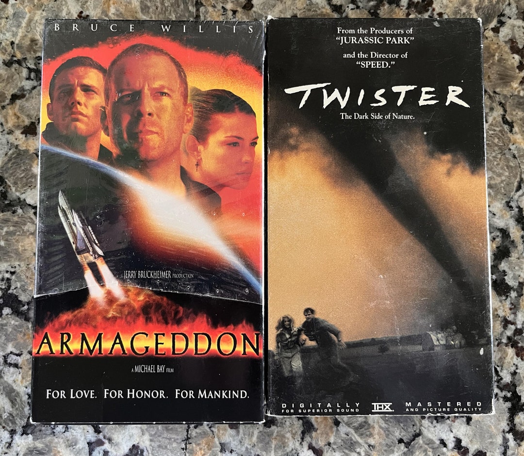 90s Iconic Disaster VHS Lot - Twister and Armageddon - Great Condition ...