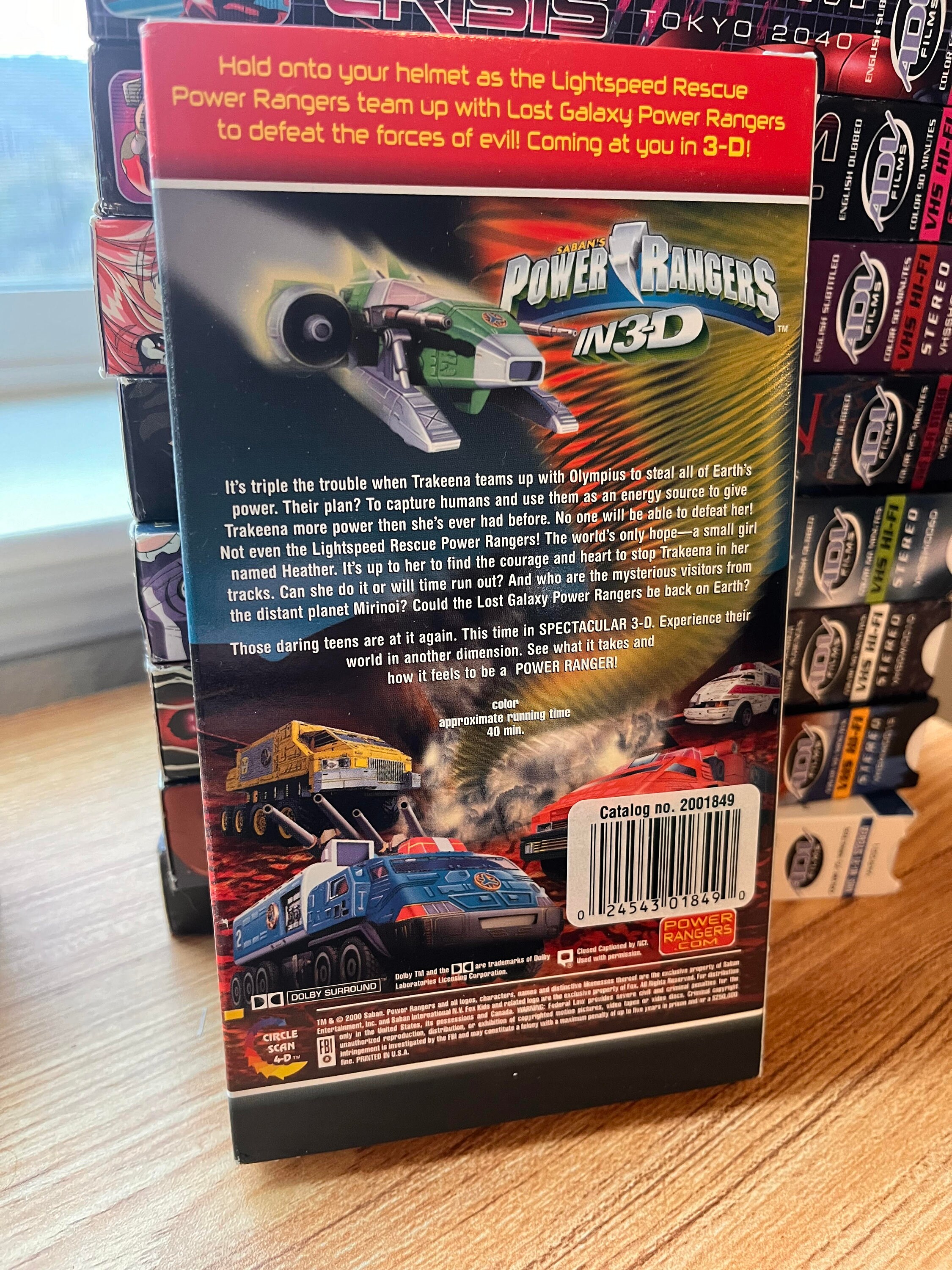 POWER RANGERS in 3D 2001 VHS Tape - Etsy