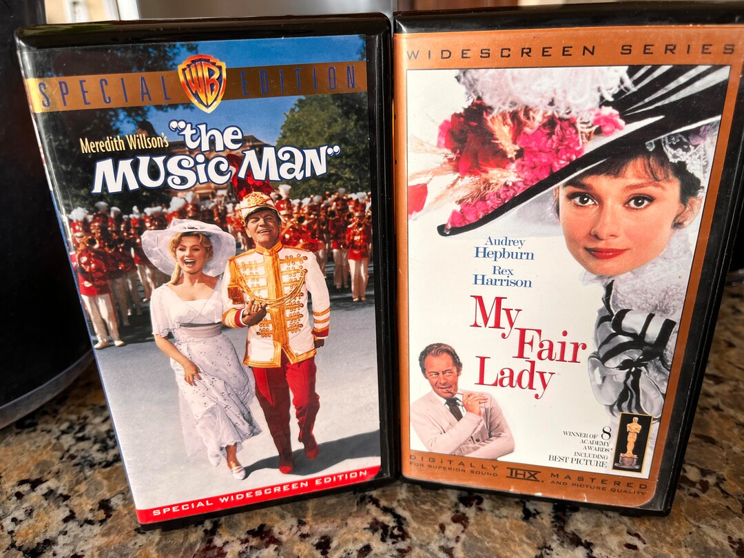 VHS LOT the Music Man, My Fair Lady With RARE 1998 Flyers and ...