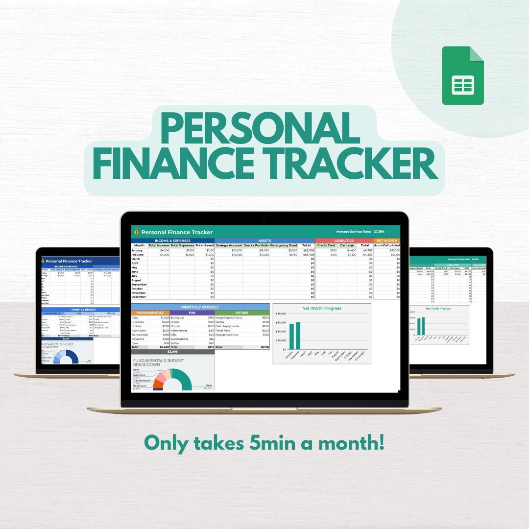 Simple Personal Finance Tracker - Etsy
