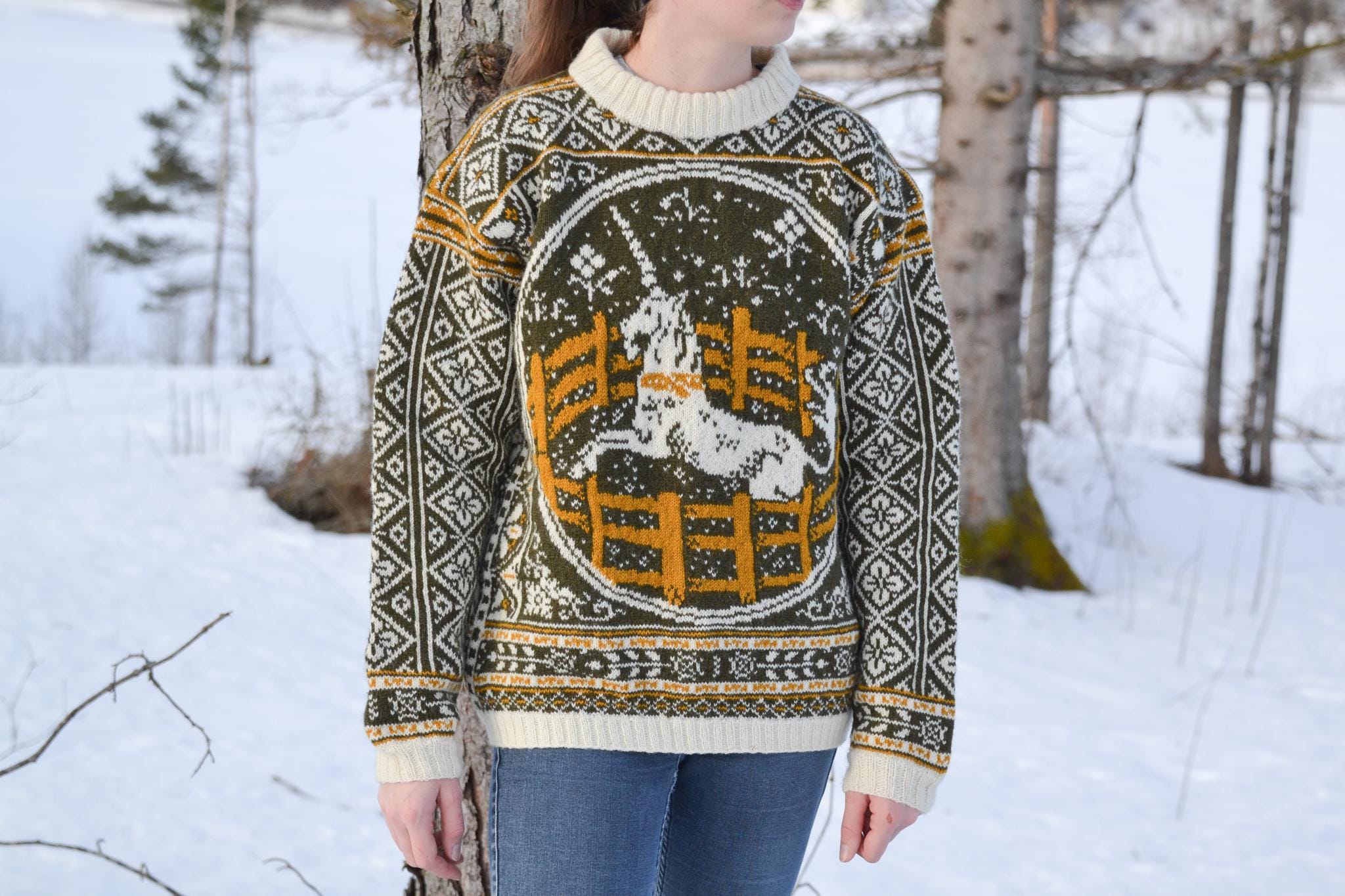 Unicorn Tapestry Sweater Pattern - Etsy