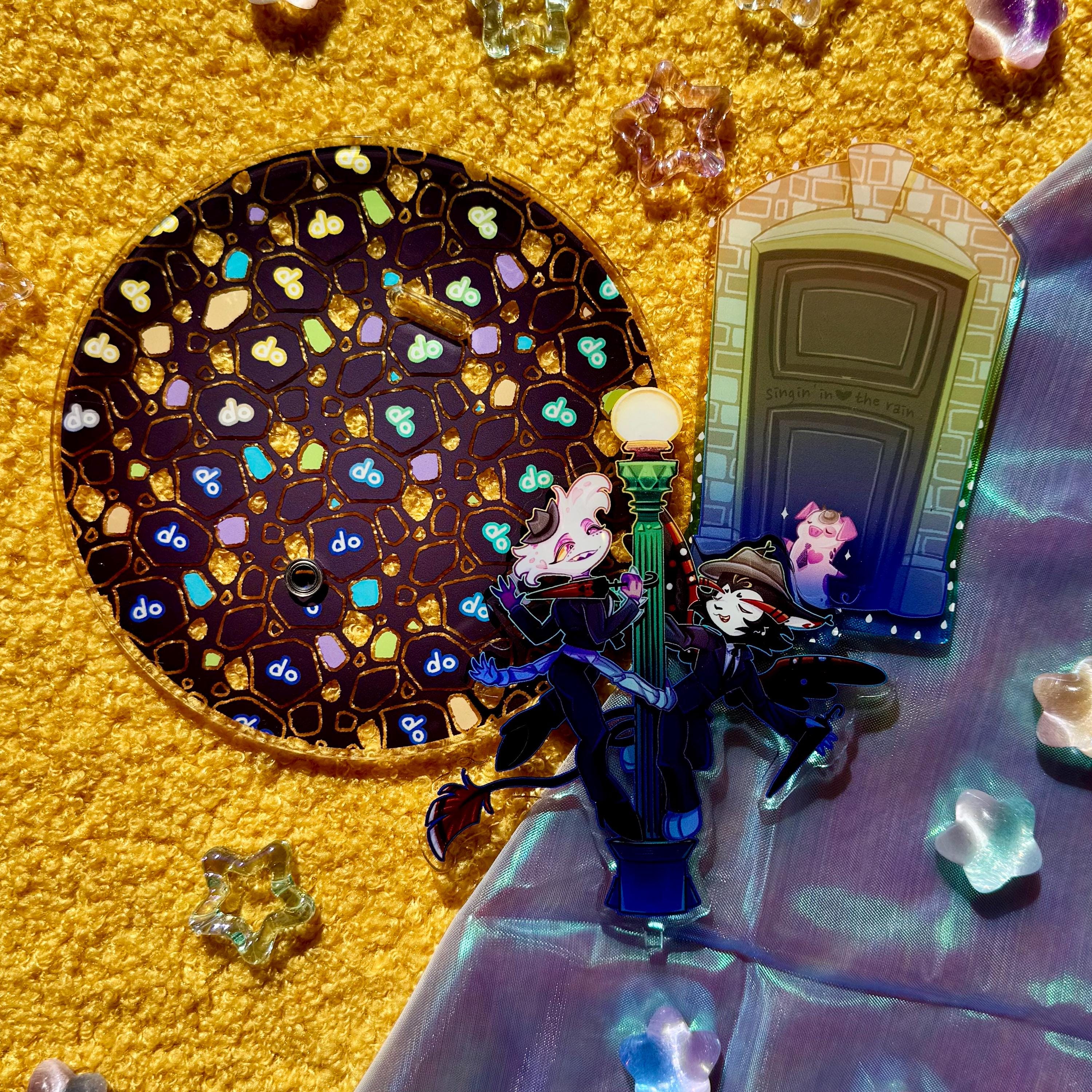 Husk + Angel Dust Singin' in the Rain Spinning Standee and Sticker ...