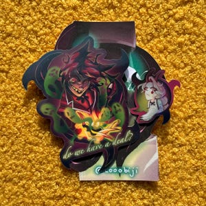 Alastor + Husk Deal With a Demon Stickers [hazbin Hotel] - Etsy