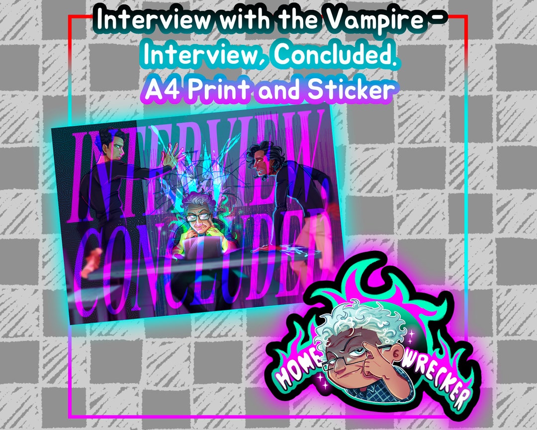 Interview, Concluded. Print and Sticker [interview With the Vampire] - Etsy
