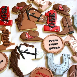 Rodeo Themed Sugar Cookies - Etsy