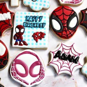 Custom Spidey and His Amazing Friends Birthday Sugar Cookies. - Etsy