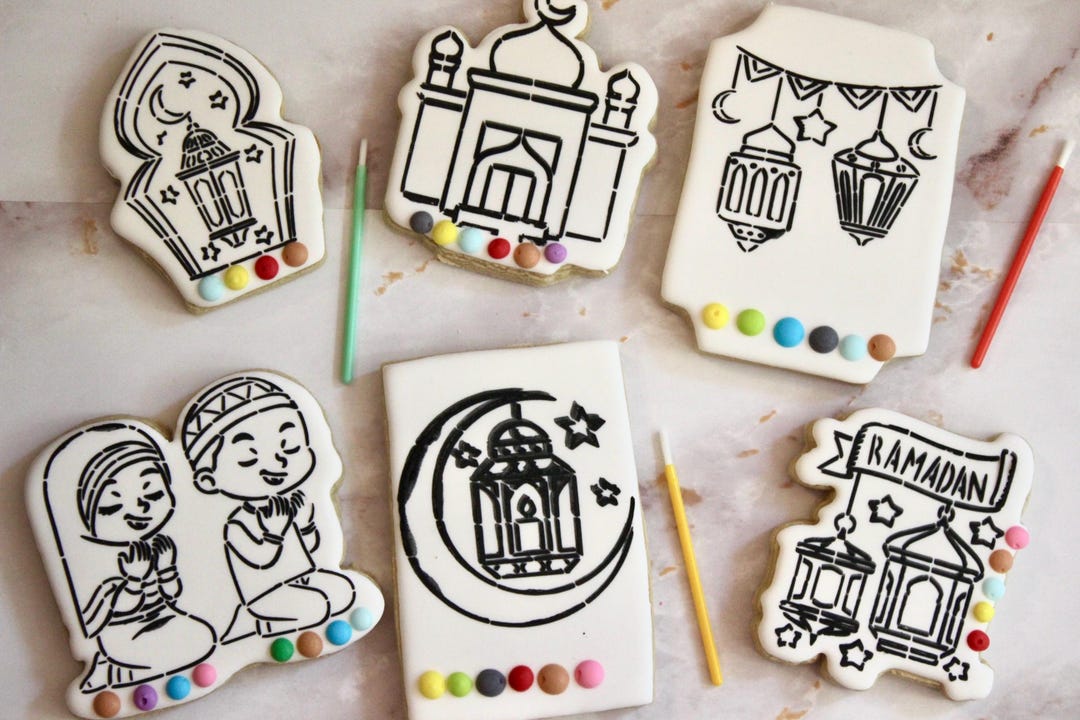 Paint Your Own Ramadan Sugar Cookies. Set of 12 - Etsy