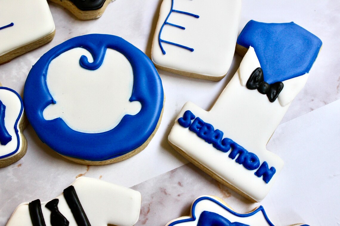 Custom Boss Baby Themed Birthday Cookies. - Etsy