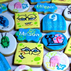 Custom Spongebob Cookies - Etsy