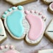 Twin Themed Babyshower Cookies. - Etsy