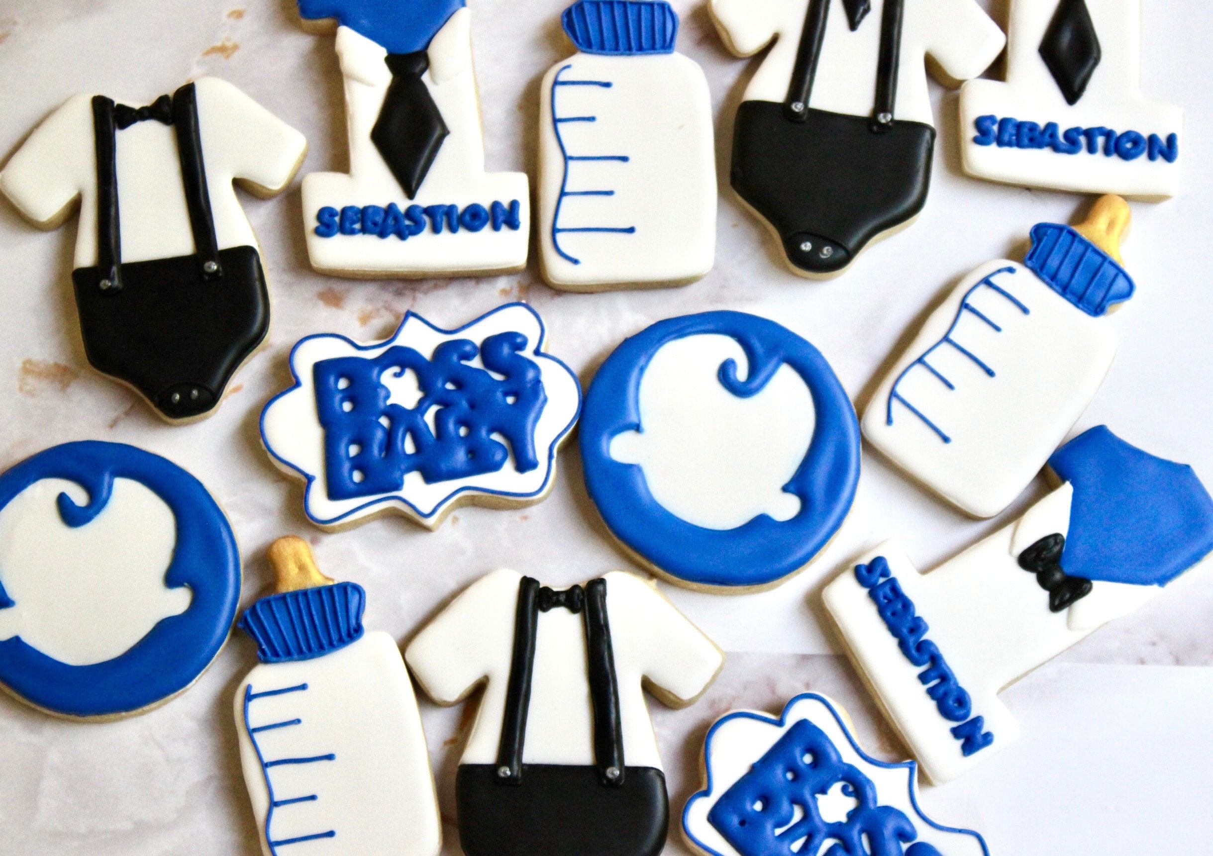Custom Boss Baby Themed Birthday Cookies. - Etsy