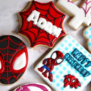 Custom Spidey and His Amazing Friends Birthday Sugar Cookies. - Etsy