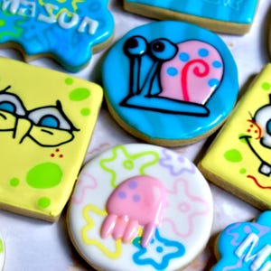 Custom Spongebob Cookies - Etsy