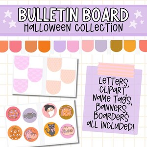 Halloween Bulletin Board, Classroom Decor, Bulletin Board, Fall ...