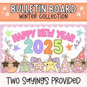 New Years Bulletin Board, Editable Posters, Classroom Decor, Bulletin ...