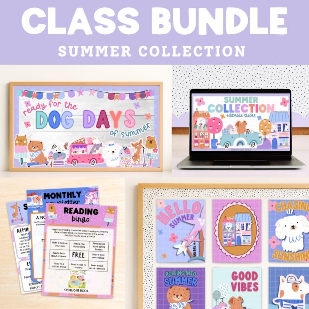 Summer Classroom Decor Bundle, May Bulletin Board, Summer Posters ...