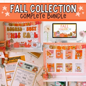 Fall Classroom Decor Bundle, Bulletin Board, Posters, Classroom Slides ...
