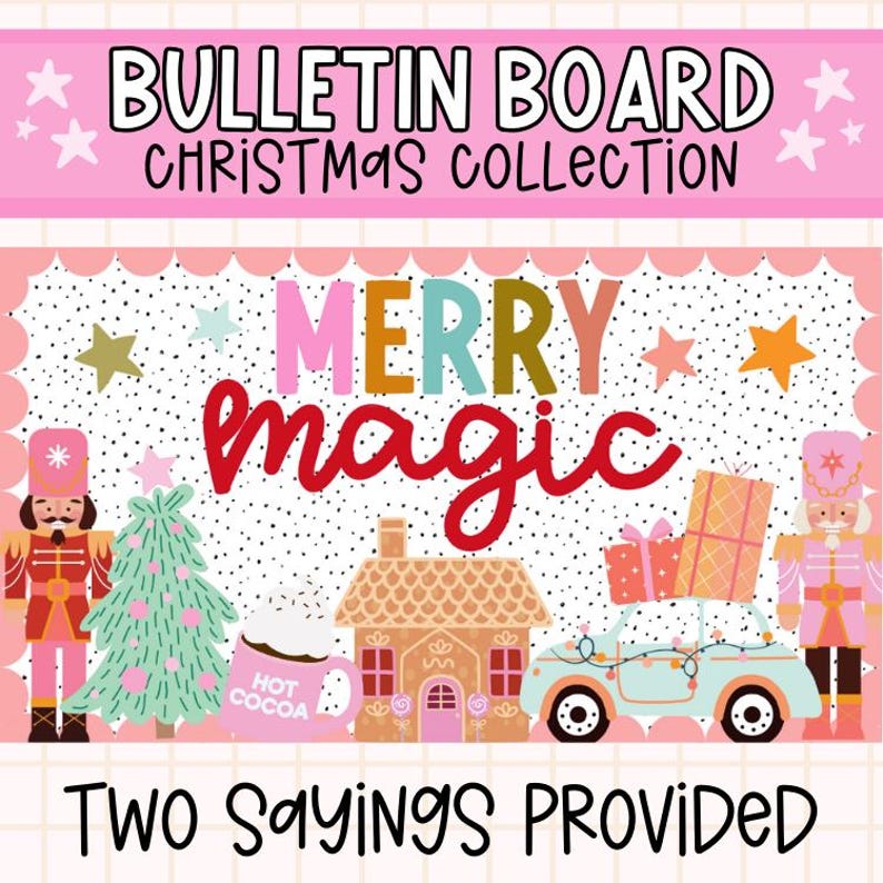 Christmas Bulletin Board, Classroom Decor, Bulletin Board, Christmas ...