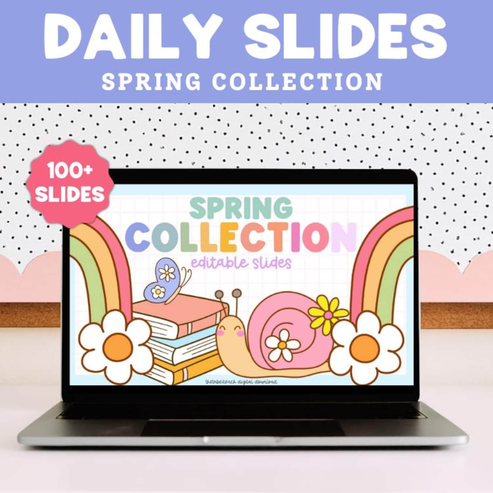 Spring Classroom Slides, Editable Google Slides Powerpoint, Daily ...