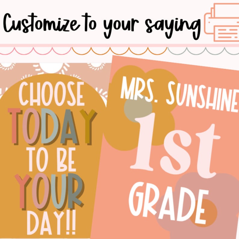 Classroom Motivational Posters, Classroom Posters, Boho Rainbow ...