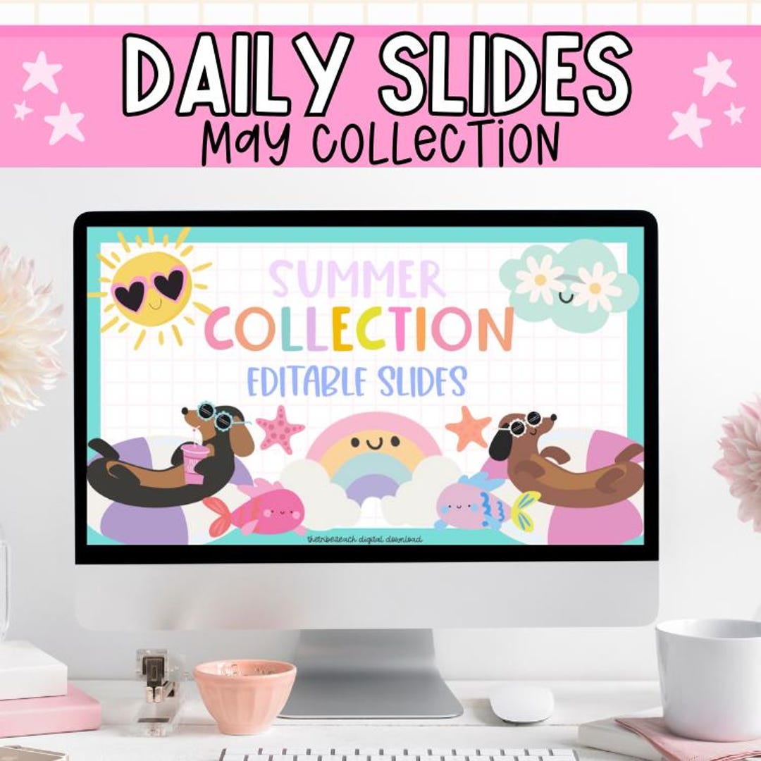 May Classroom Slides, Daily Slides, Editable Slide Template, Classroom ...