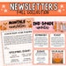 Fall Newsletters, Newsletter Template, Class Newsletter, Fall Decor ...