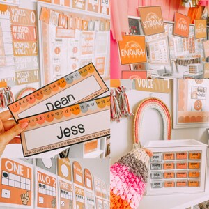 Boho Rainbow Classroom Decor Bundle, Editable, Calm Classroom Decor ...