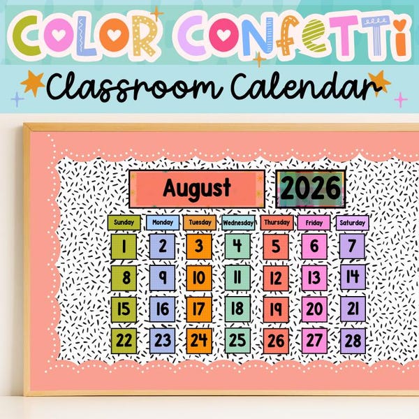 Calm Color Calendar - Etsy