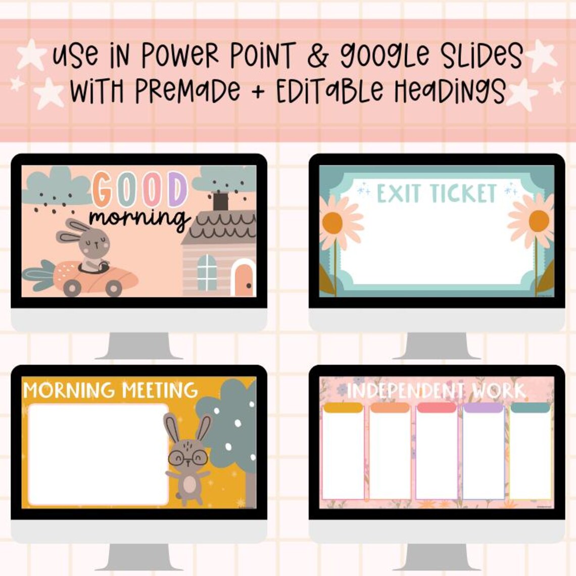 Spring Classroom Slides, Daily Slides, Editable Slide Template ...