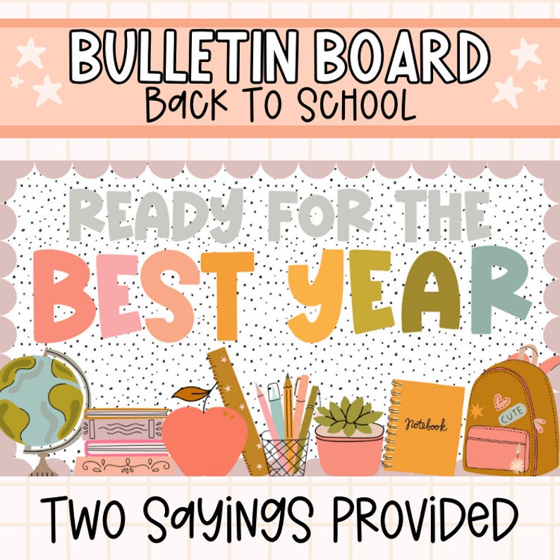 Back to School Bulletin Board, Classroom Decor, Bulletin Board, Back to ...