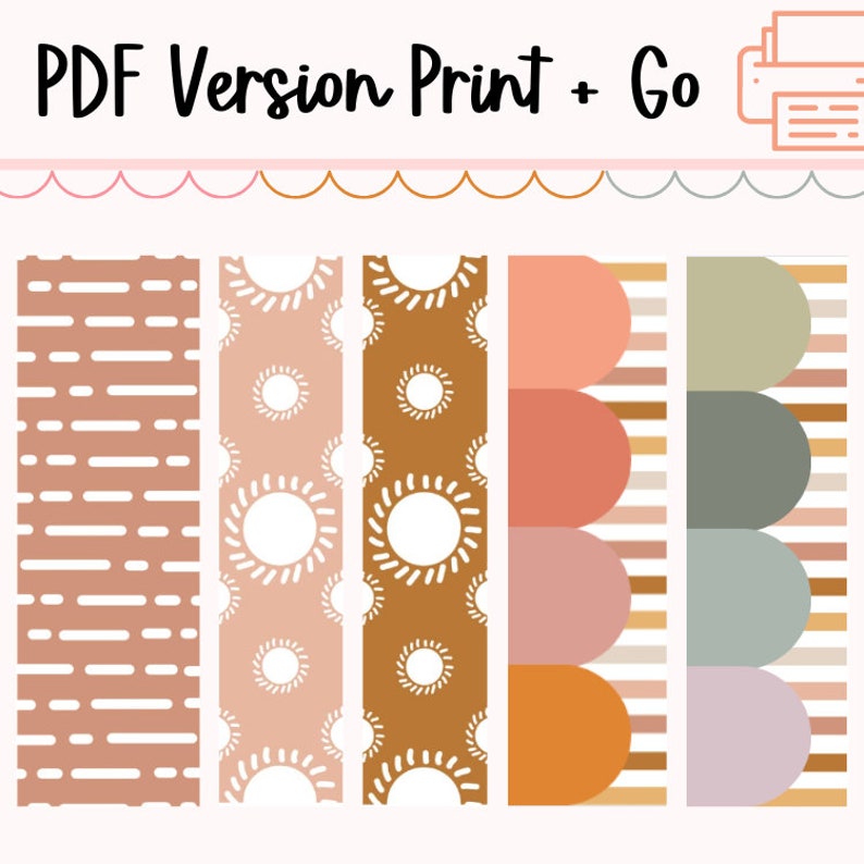 Bulletin Board Boarders, Boho Rainbow, Decor Bundle, Calm Classroom ...