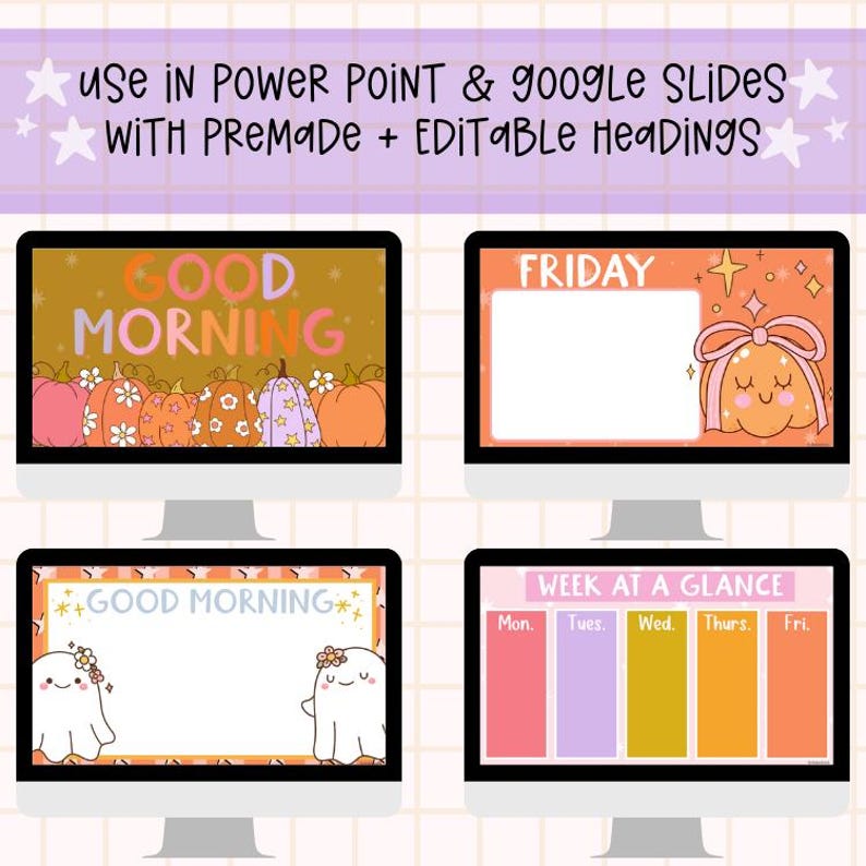 Halloween Slides, Classroom Slides, Daily Slides, Classroom ...