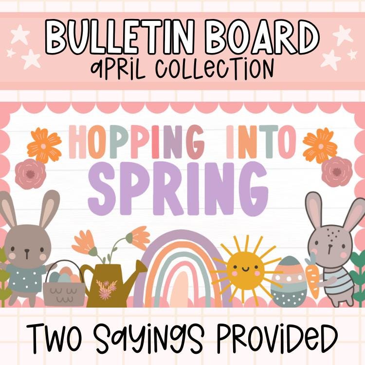 Easter Bulletin Board, Editable Posters, Bulletin Board, Classroom ...